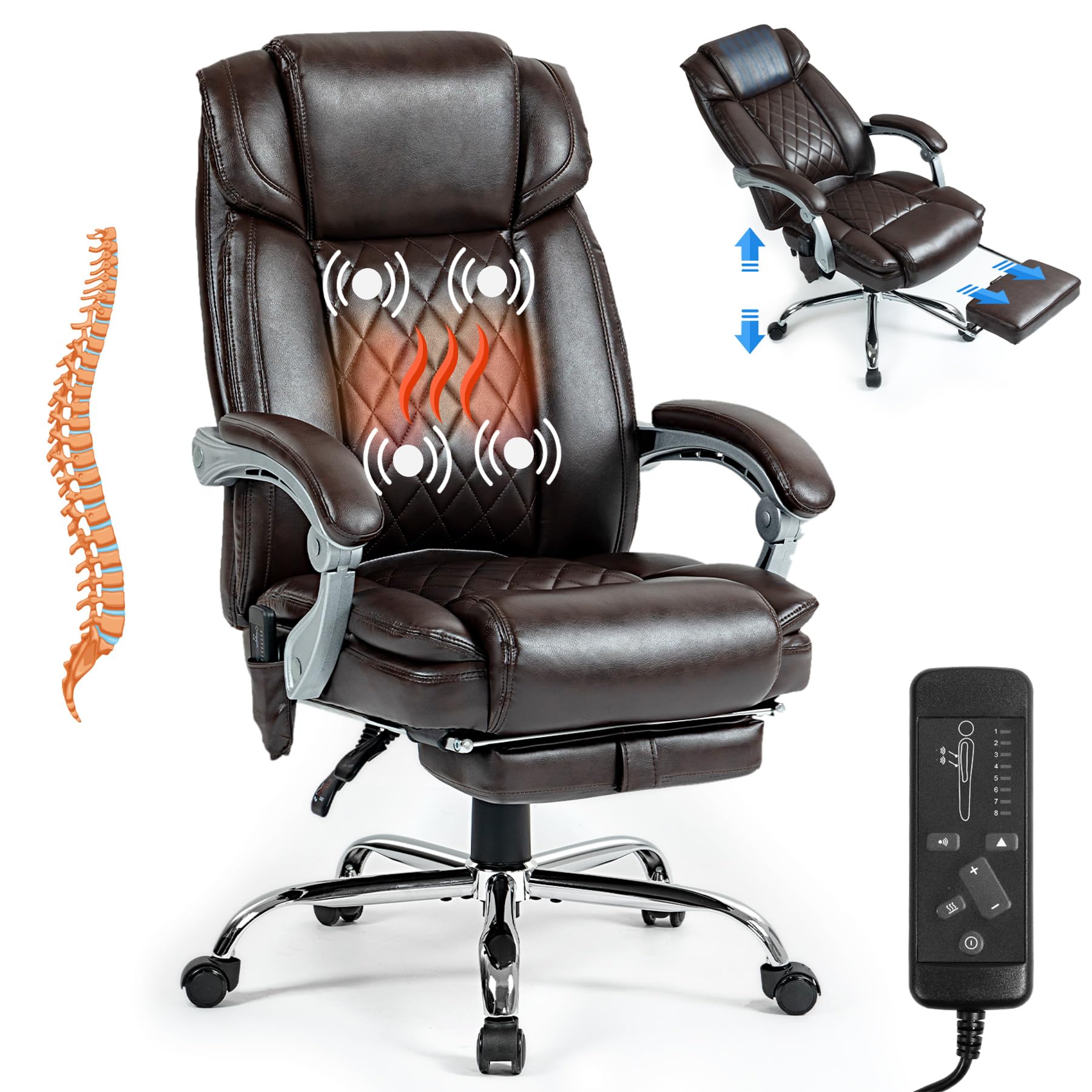 Integrated Computer Desk Chair