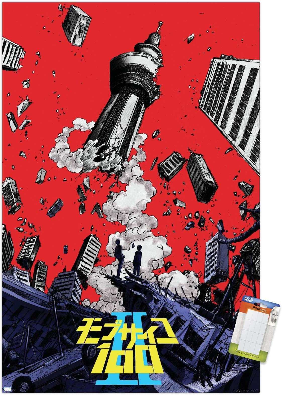 Amazon.com: Mob Psycho 100 86805 Wall Scroll, Poster, Multi-Colored ...