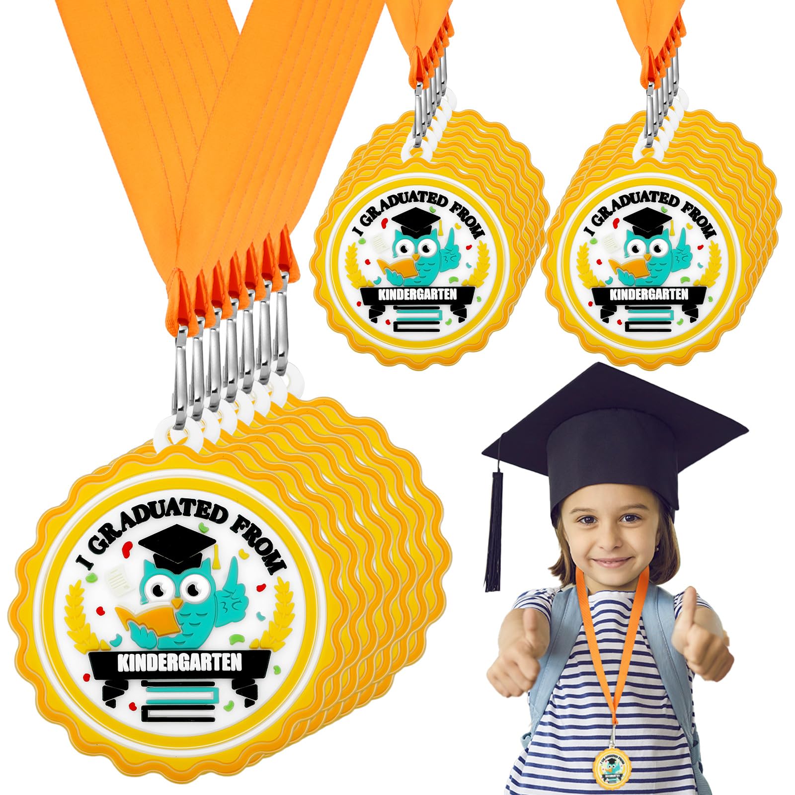 Amazon.com : Blueweenly 48 Pcs Kindergarten Preschool Graduation Medal ...
