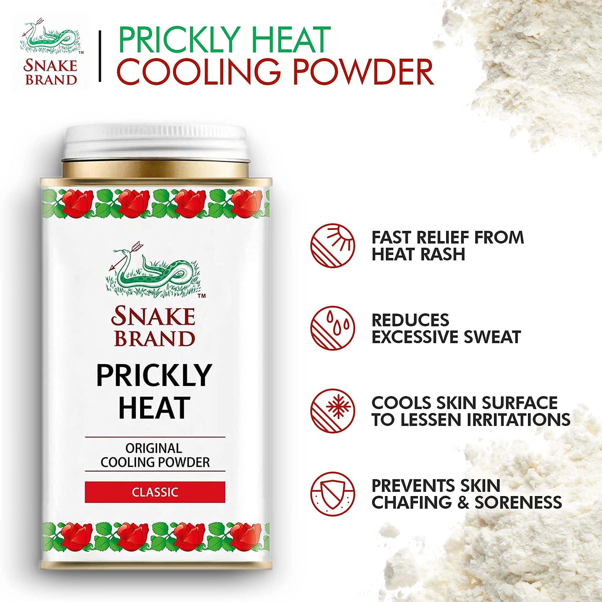 Prickly Heat Powder Snake Brand Classic Scent 140 Grams Buy Online In Prickly Heat Powder Snake Brand Classic Scent 140 Grams Buy Online In