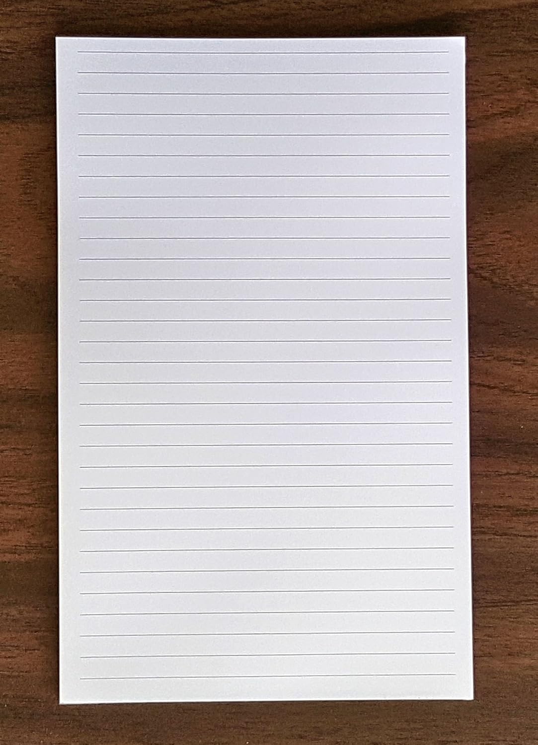Lined Note Pad, 5" x 8", 50 Sheets, 1/4" Line Spacing, Heavyweight ...