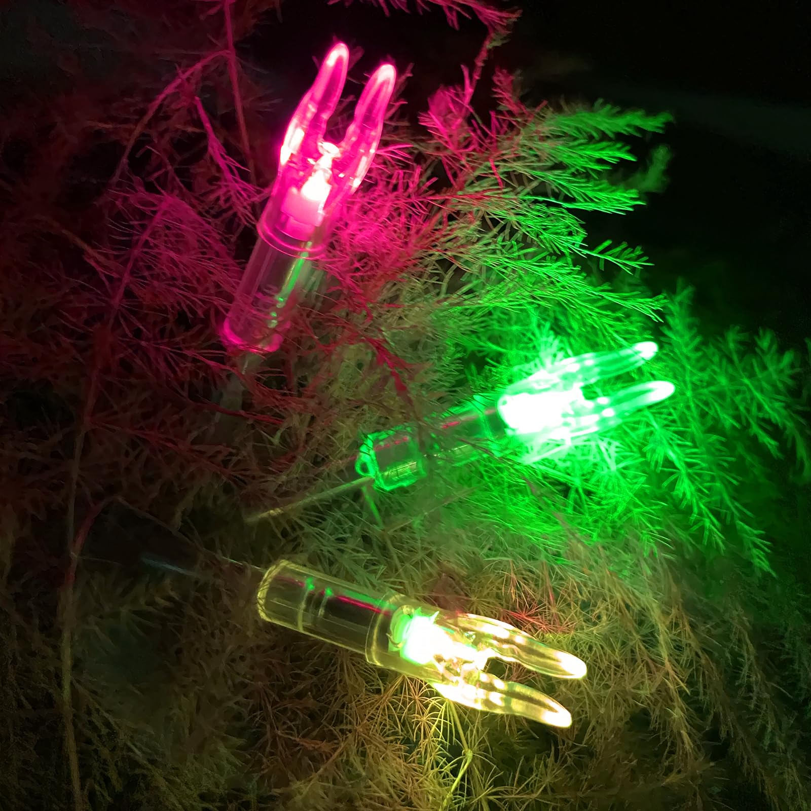 Snapklik.com : KEAUP 12-Pack Or 6-Pack S Lighted Nocks For Arrows .244/ ...
