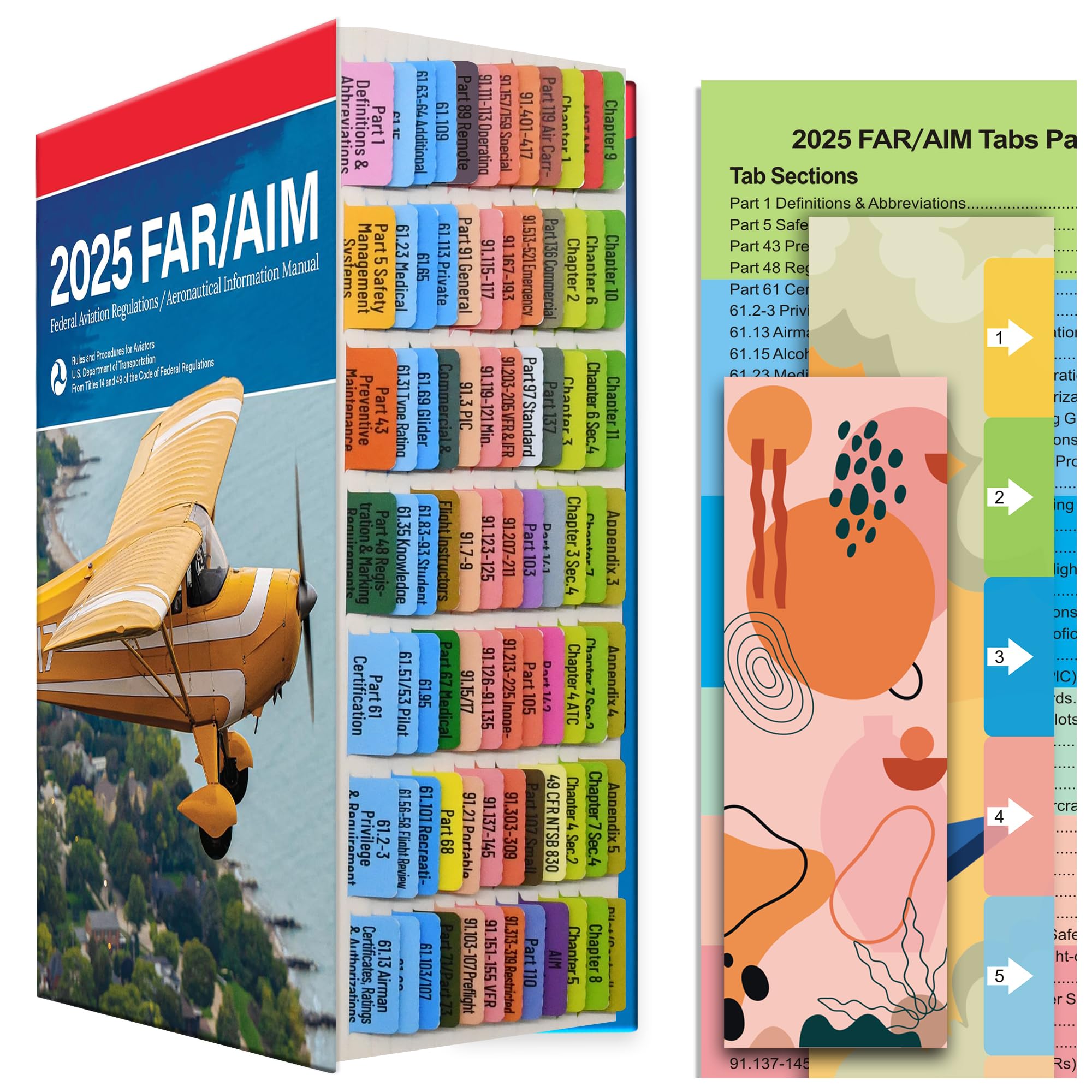 Amazon.com : FAR/AIM 2025 pre Tabbed for Private Pilot (with No Book), Color-Coded & Laminated ...