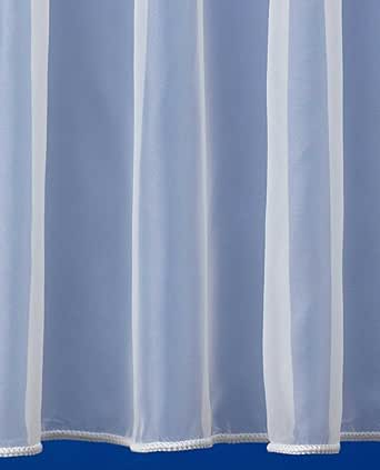 Net Curtains Direct Classic Plain Lead Weighted White Voile Net Curtain ...