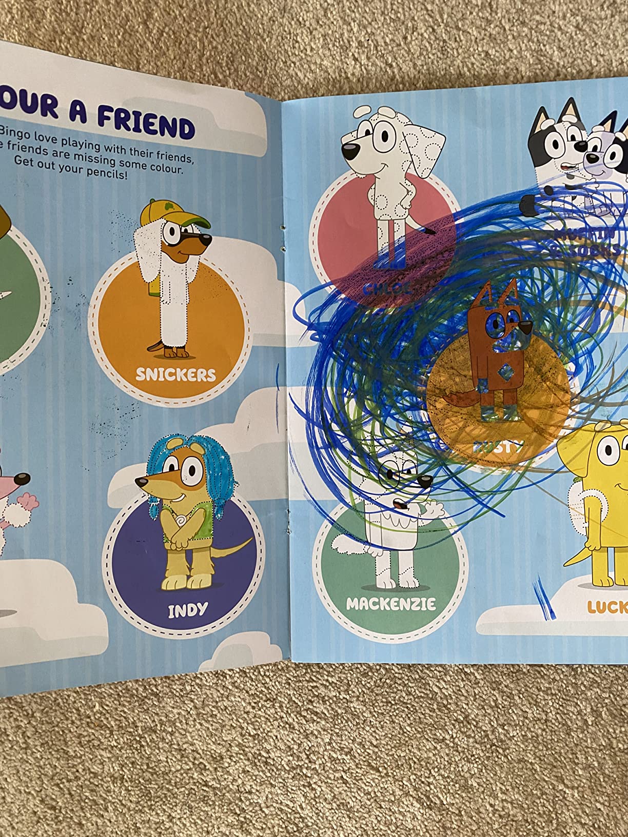 Penguin Bluey Time To Play A Sticker Activity Book - Paperback - 05 ...