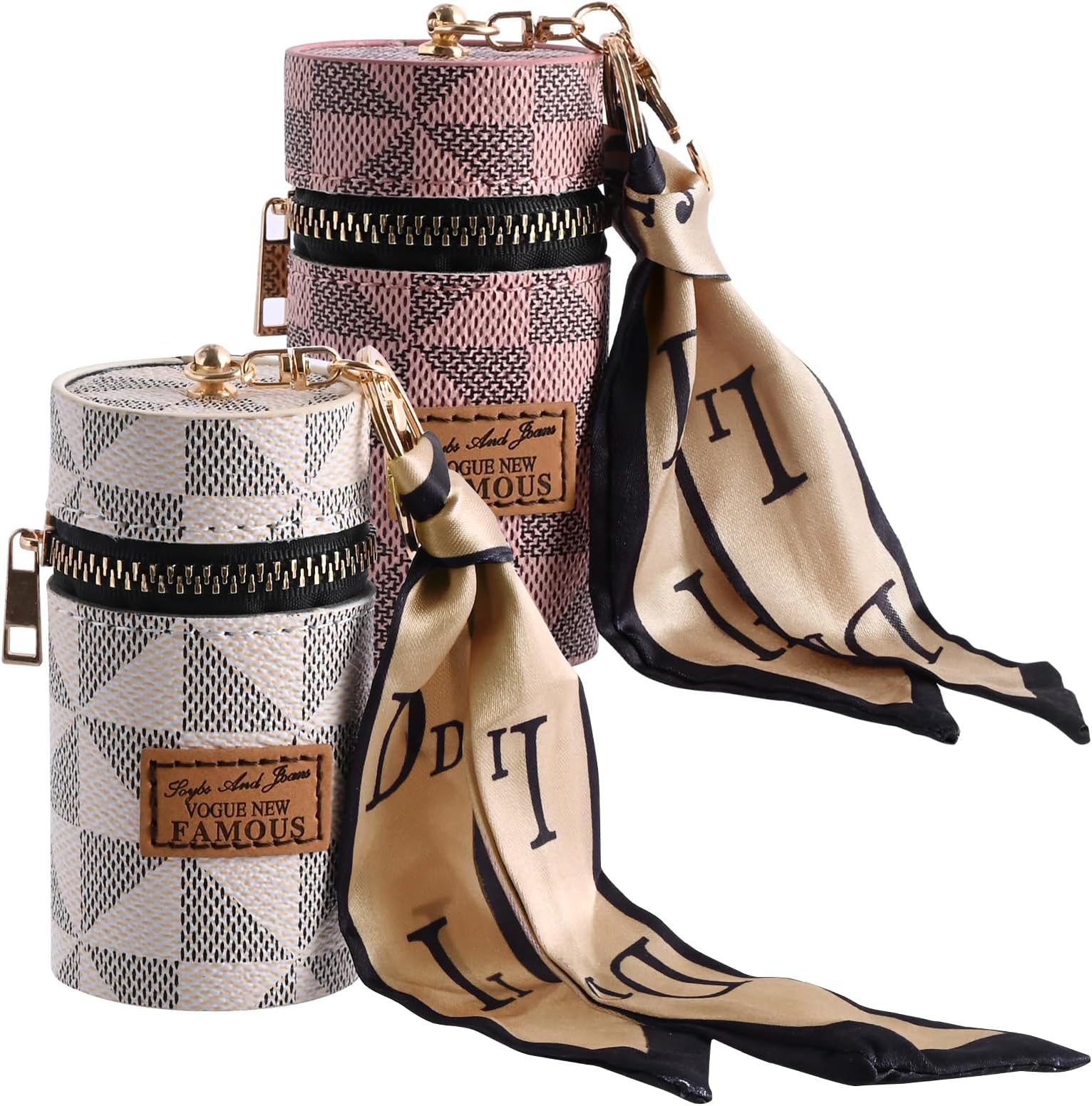 Amazon.com: Adorila 2 Pack Lipstick Case, Mini Leather Lip Gloss ...