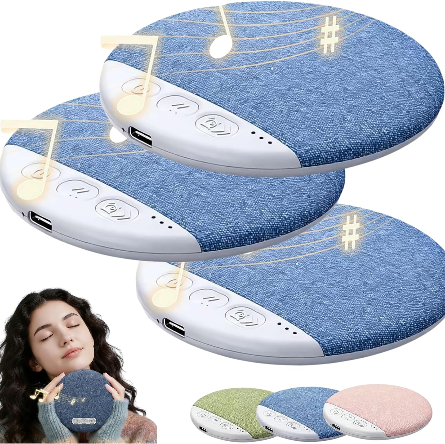 Amazon.com: Pilxerai Pillow Speaker for Sleeping, Under Pillow Speakers ...