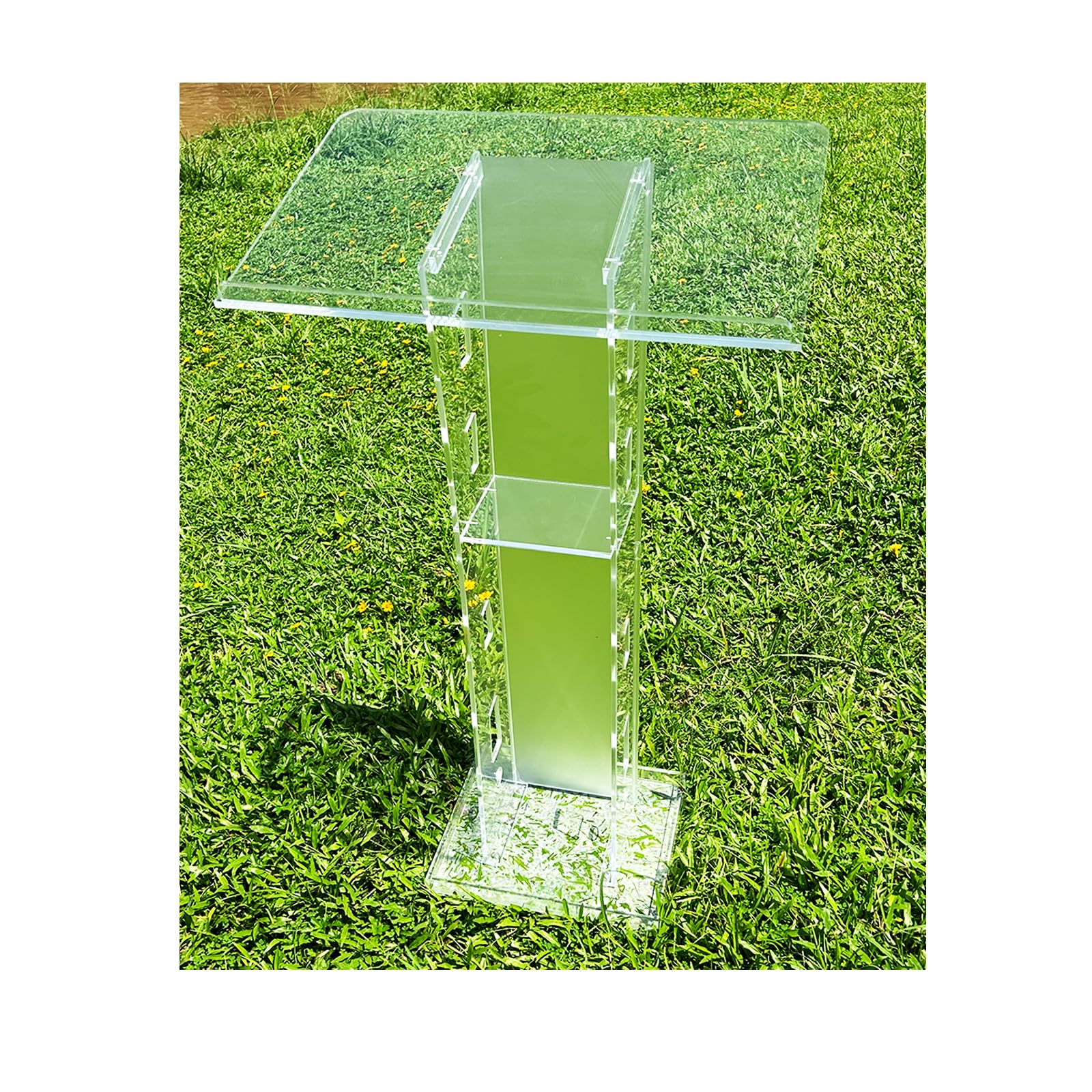 Fudatong Mobile Detachable Acrylic Transparent Curved Podium for ...