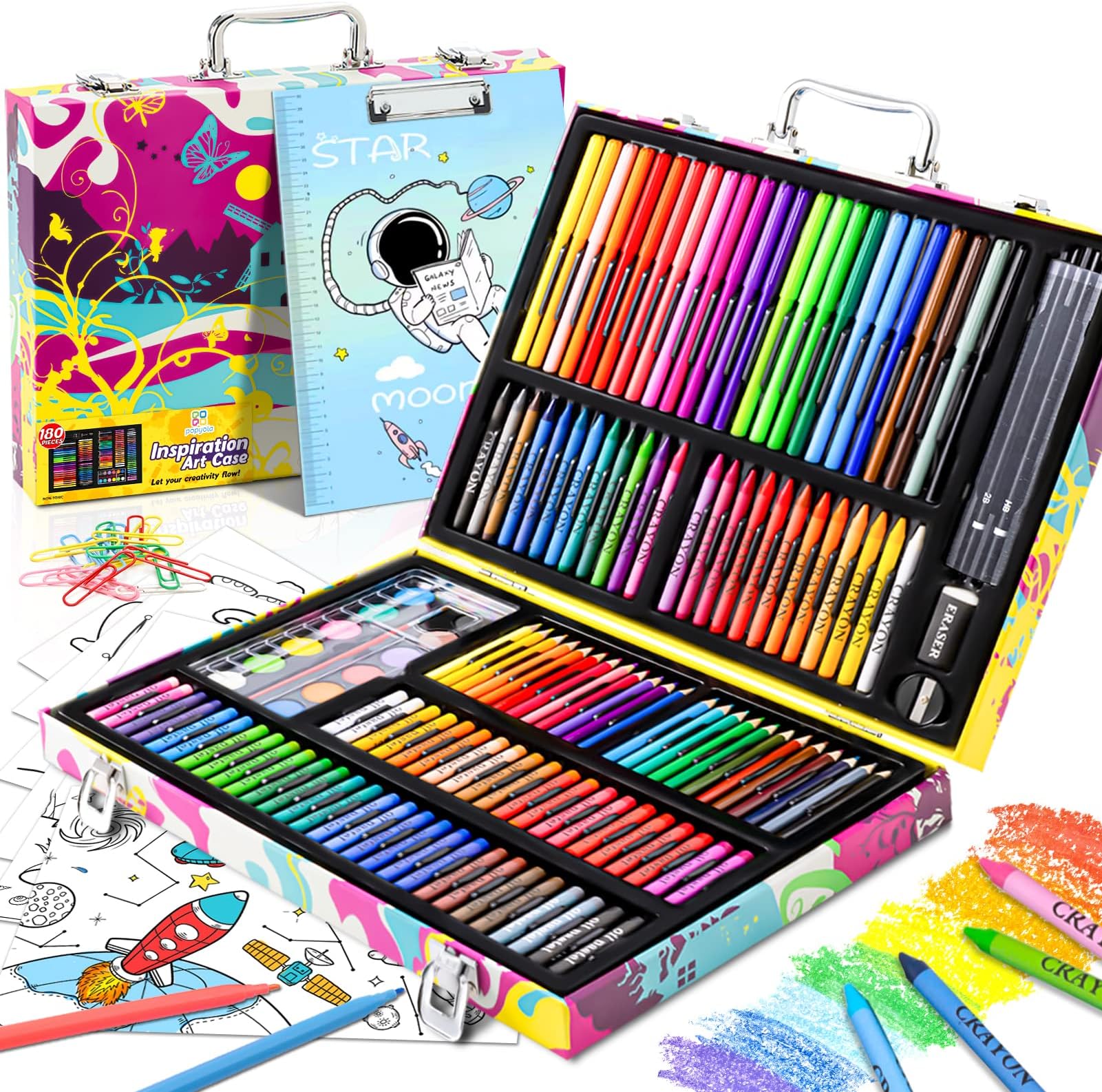 Amazon.com: Tyko Arts Coloring Art Set，147pc Art Drawing Supplies ...