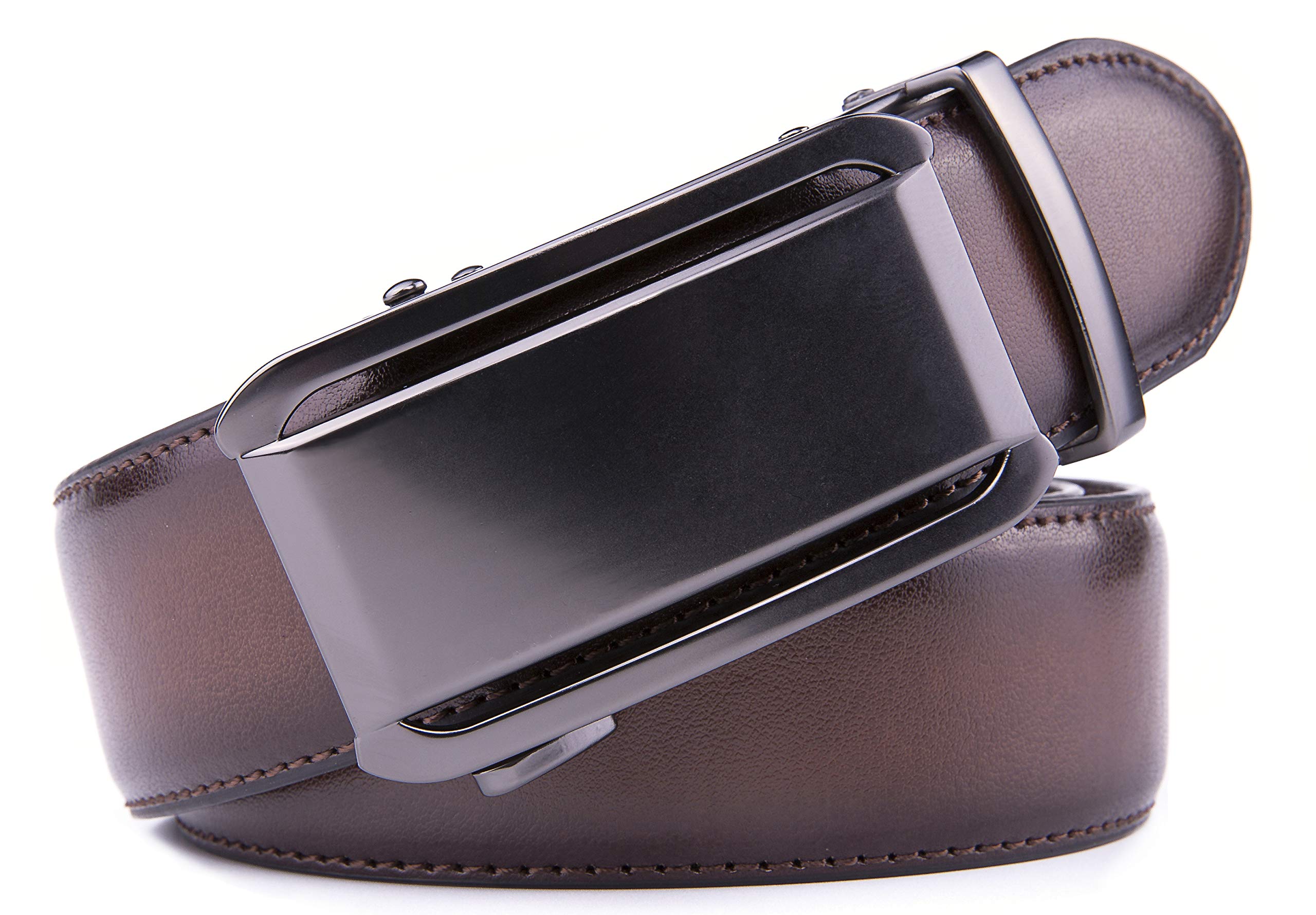 Snapklik.com : Fabio Valenti Mens Genuine Leather Ratchet Dress Belt