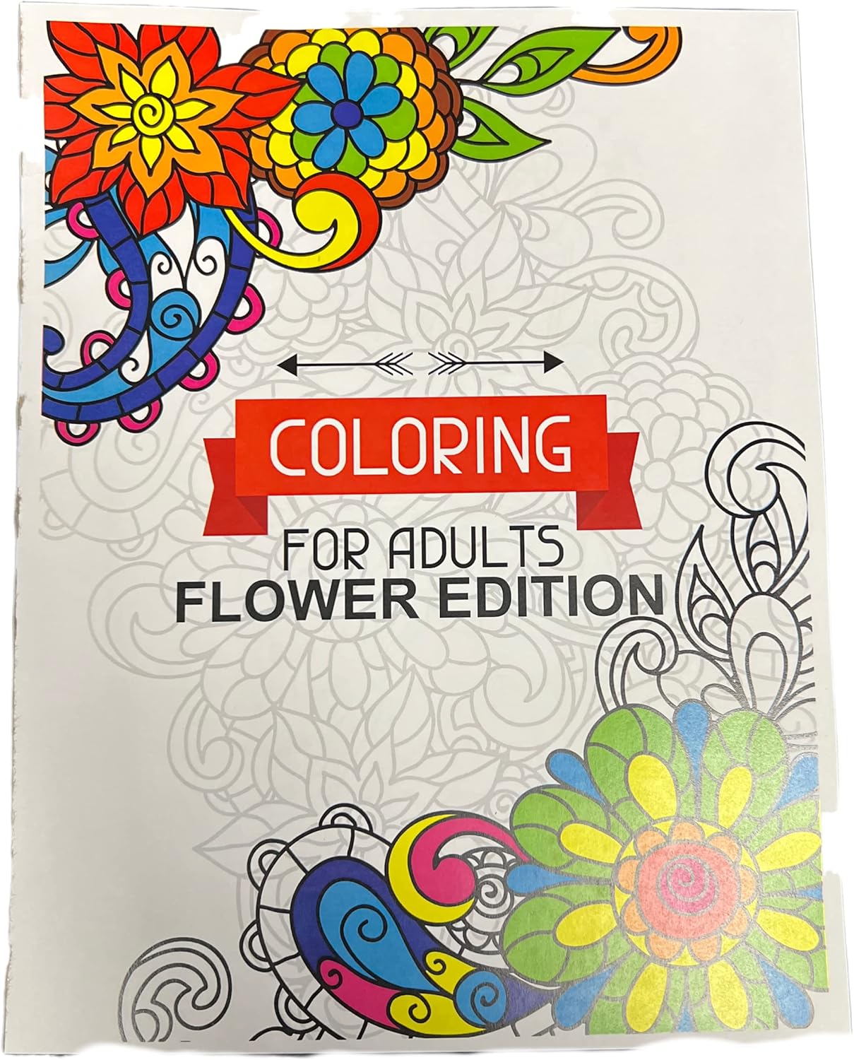 Amazon.com: 12 Pack Colored Pencils with Adult Coloring Pad Flower ...