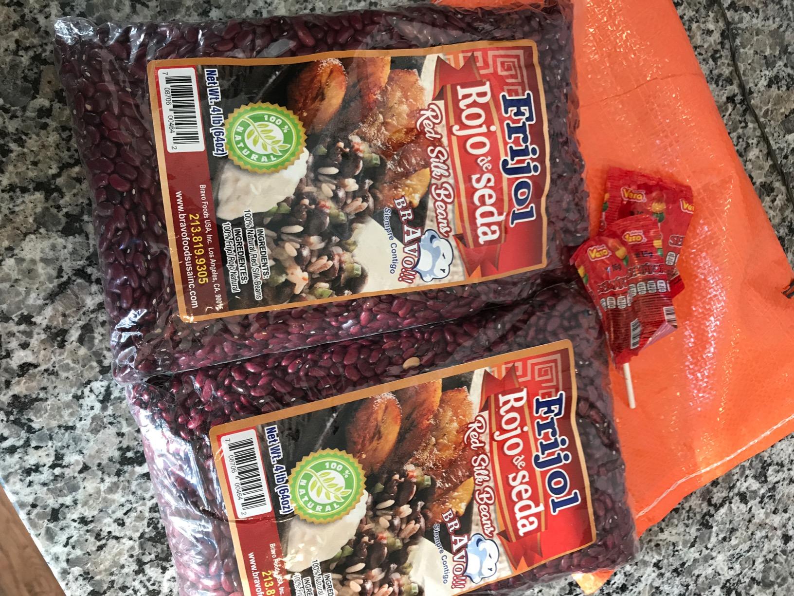 Amazon.com : Frijol Rojo De Seda 4lbs | Red Silk Beans : Grocery ...