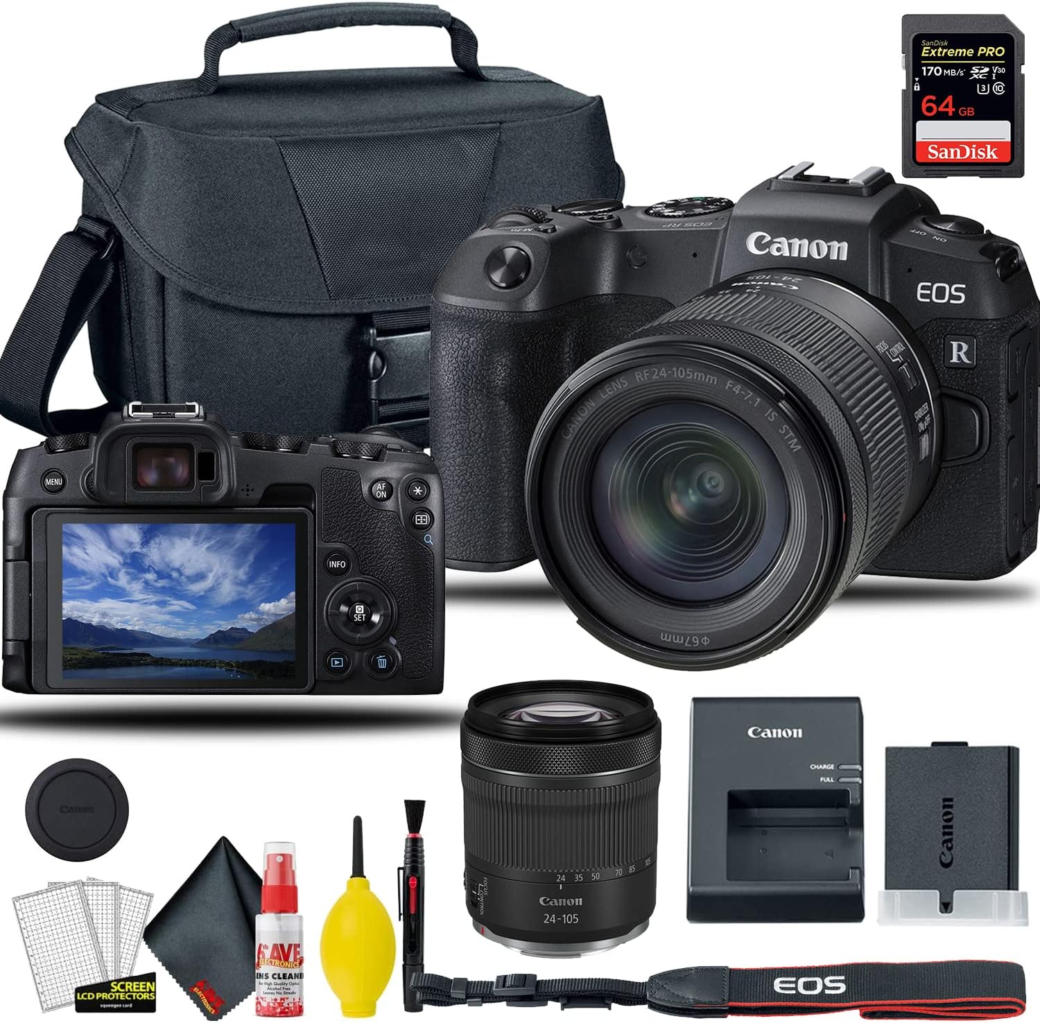 Amazon.com : Canon EOS R RF24-105mm F4 L is USM Lens Kit, Vlogging and ...