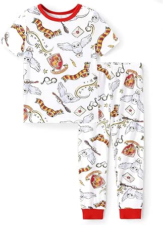 Amazon.com: Harry Potter Pajamas Gryffindor Hedwig Owl Print Classic ...