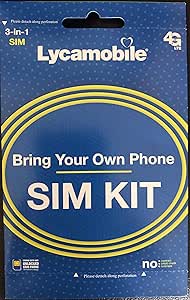 Lycamobile USA Complete SIM Kit - White : Amazon.co.uk: Electronics & Photo