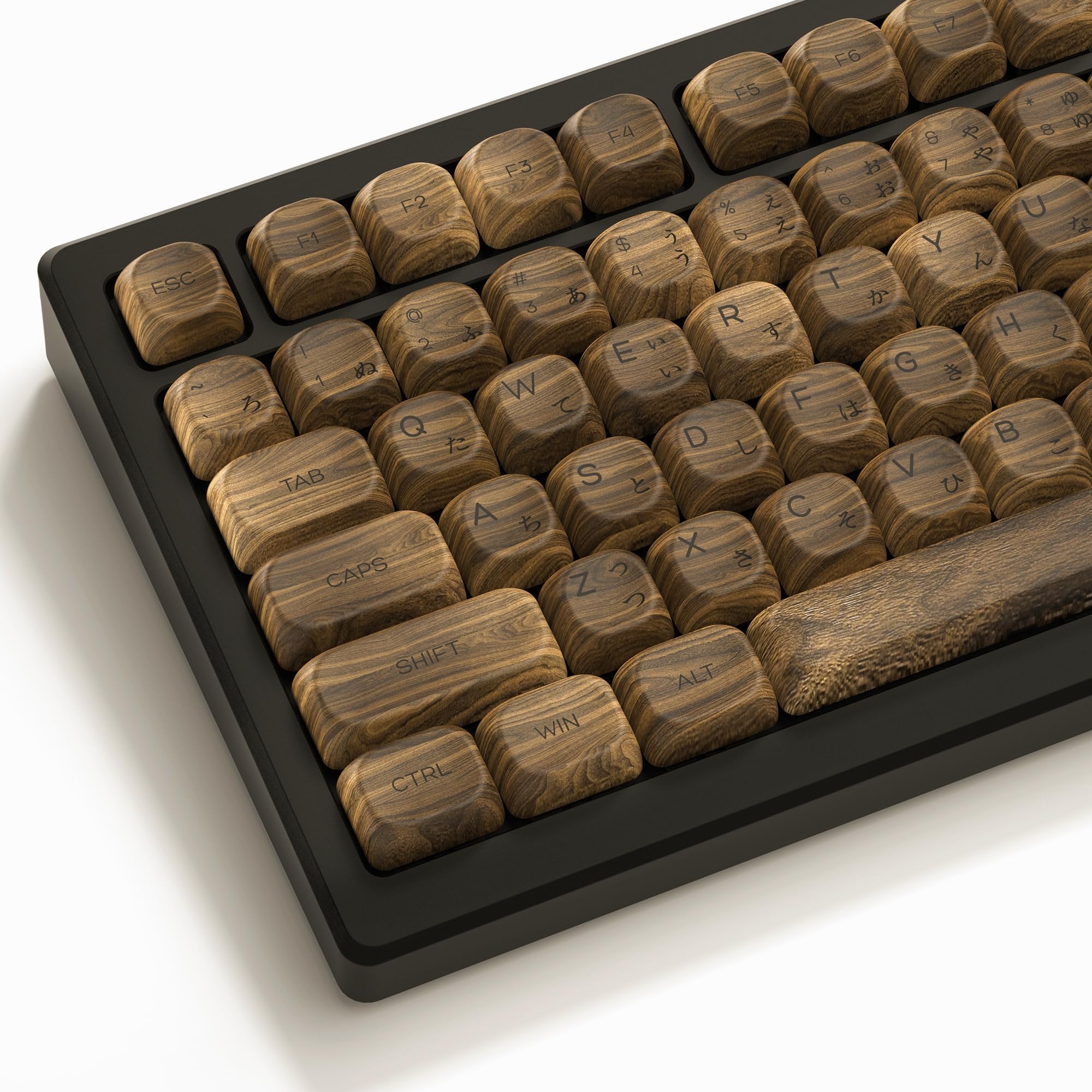 Womier PBT Keycaps - MOA Keycaps 75 Percent, Wood Dye-Sublimation ...
