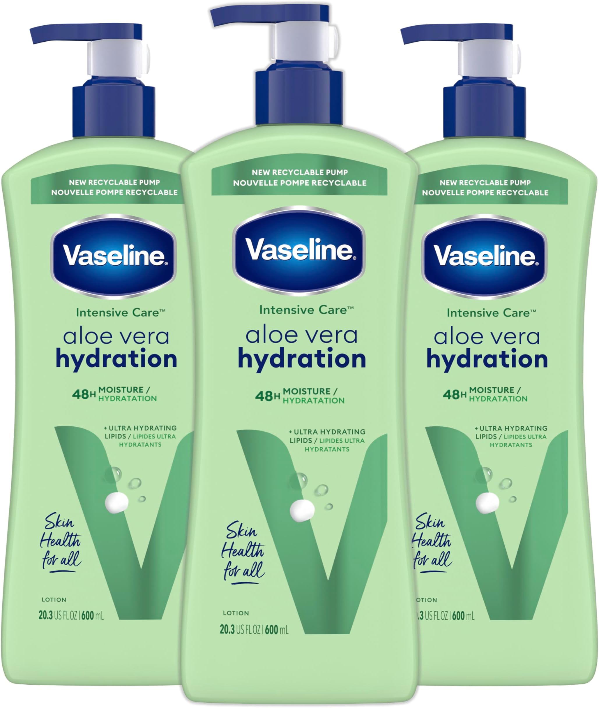 Amazon.com : Vaseline Intensive Care Body Lotion for Dry Skin Soothing ...