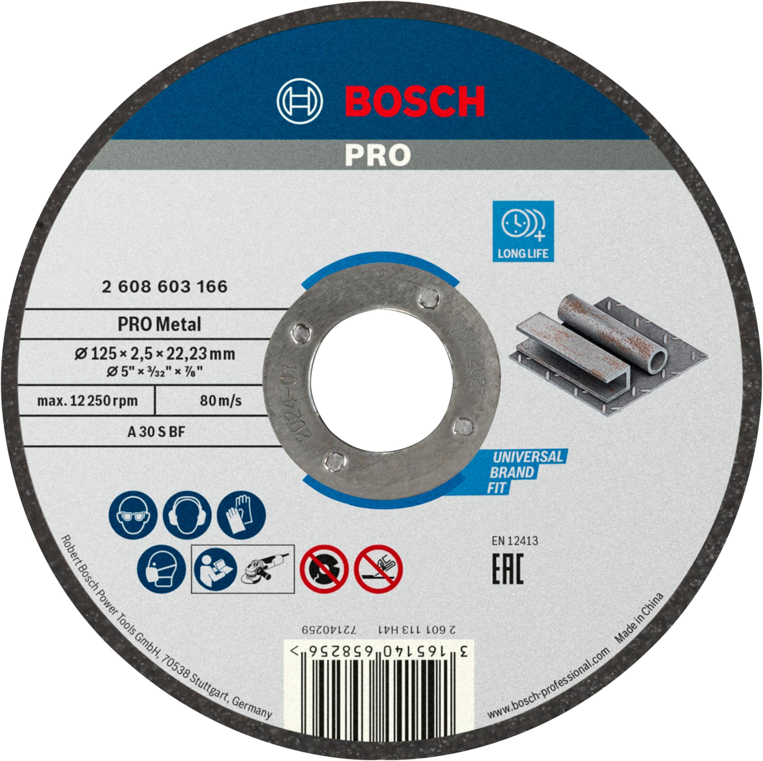 Bosch AG4 Metal 4-inch Cut Off Wheel Set (White, Pack of 10) : Amazon ...