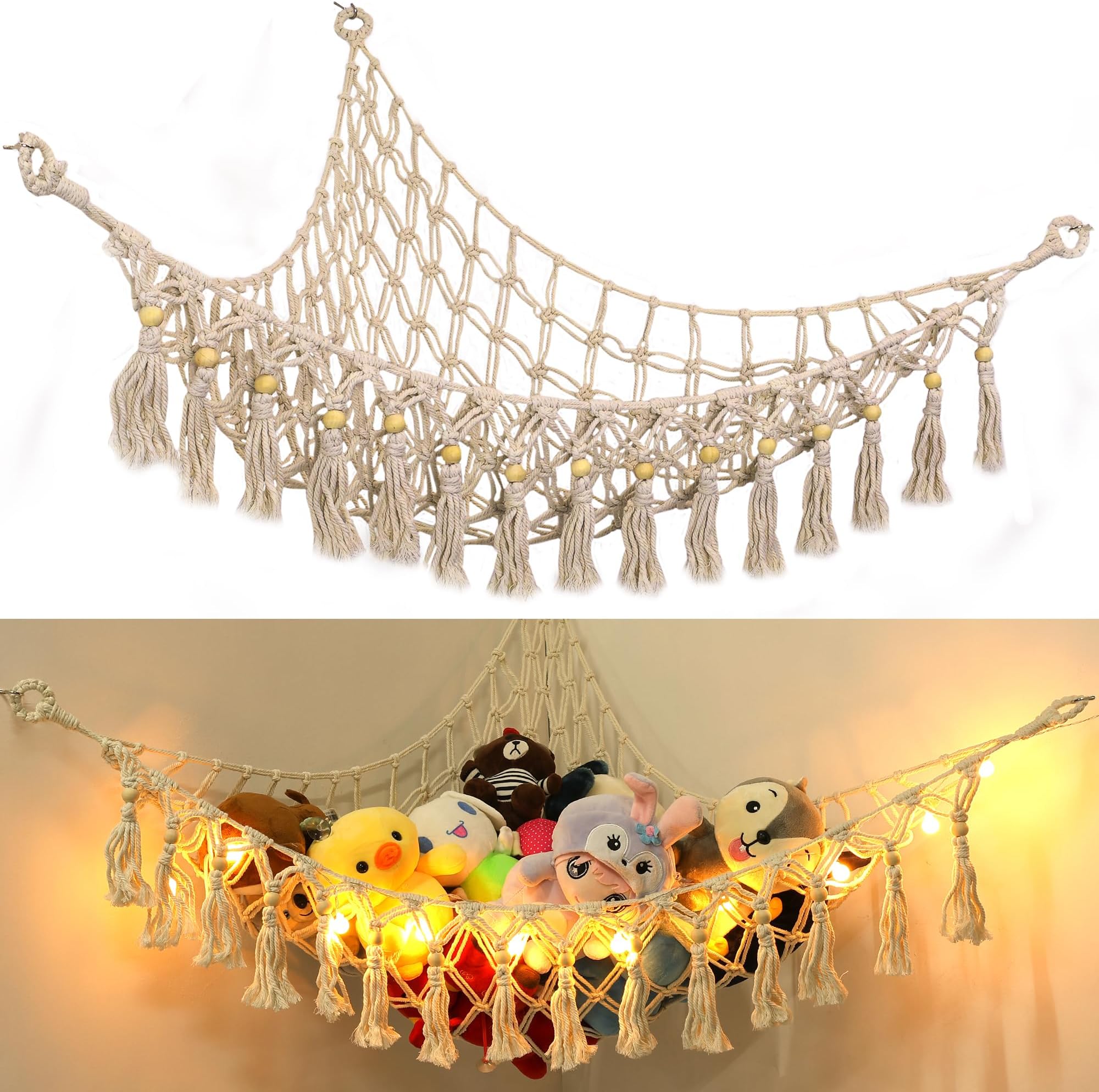 Amazon.com: Stuffed Animal Storage Hammock or Net Corner - Large Toy ...