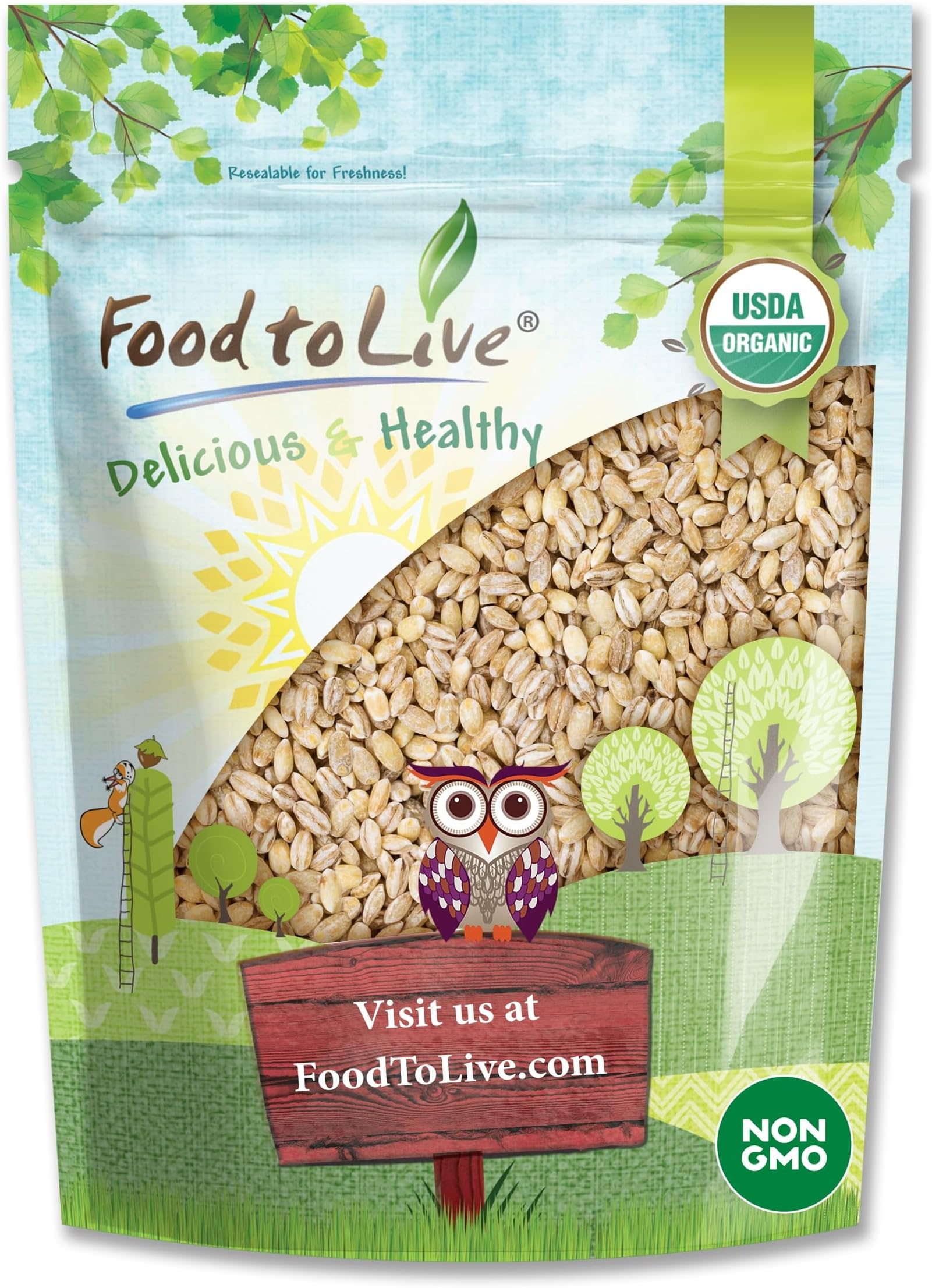 Amazon.com : McCabe Organic Regular Pearled Barley - Pearled Barley ...