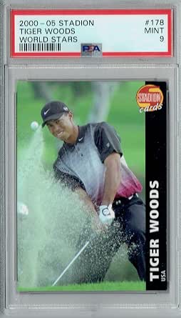 Amazon.com: Tiger Woods PSA 9 2000 Stadion #178 Rookie Card World Stars ...