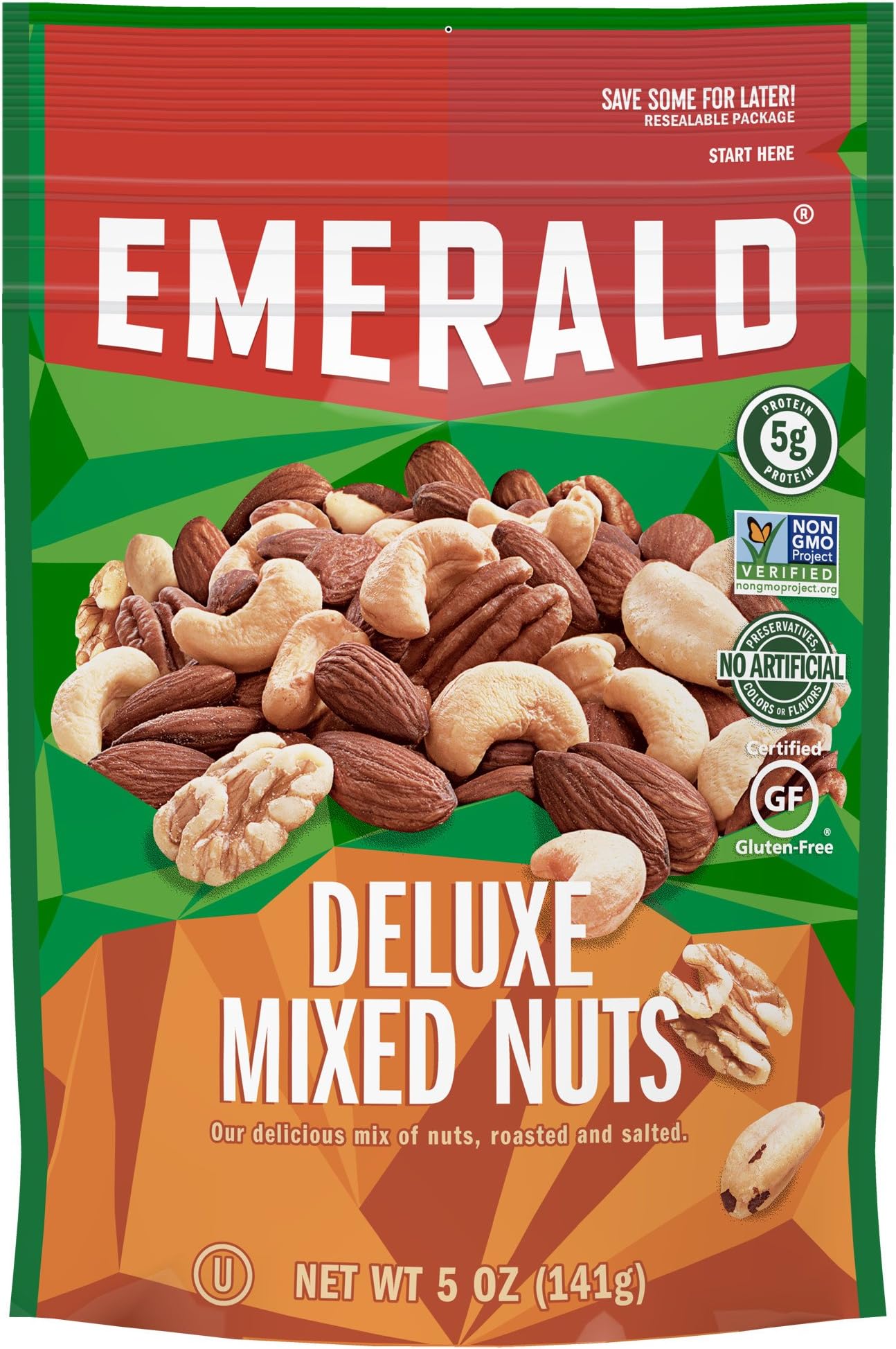 Amazon.com : Emerald Nuts Salty Sweet Mixed Nuts (1-Pack), Features ...