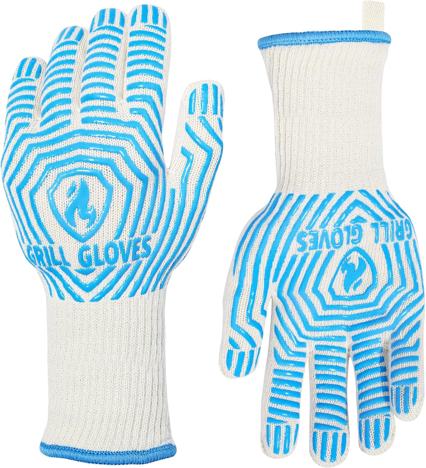 Amazon.com: QUWIN BBQ Gloves, Oven Gloves 1472℉ Extreme Heat Resistant ...