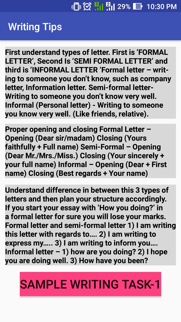 IELTS Writing - App on Amazon Appstore
