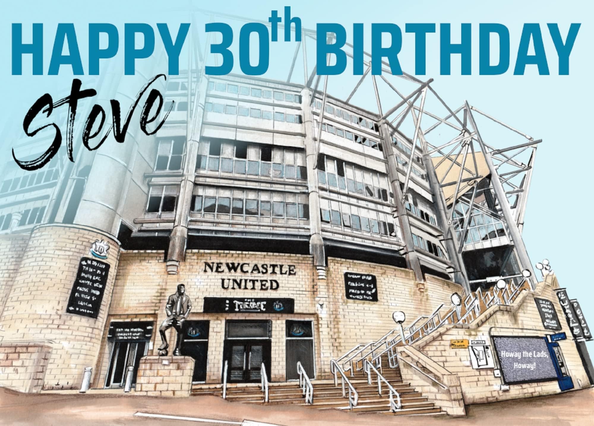 Newcastle Birthday Card You're Howe Old? Trippier Card : Amazon.co.uk ...