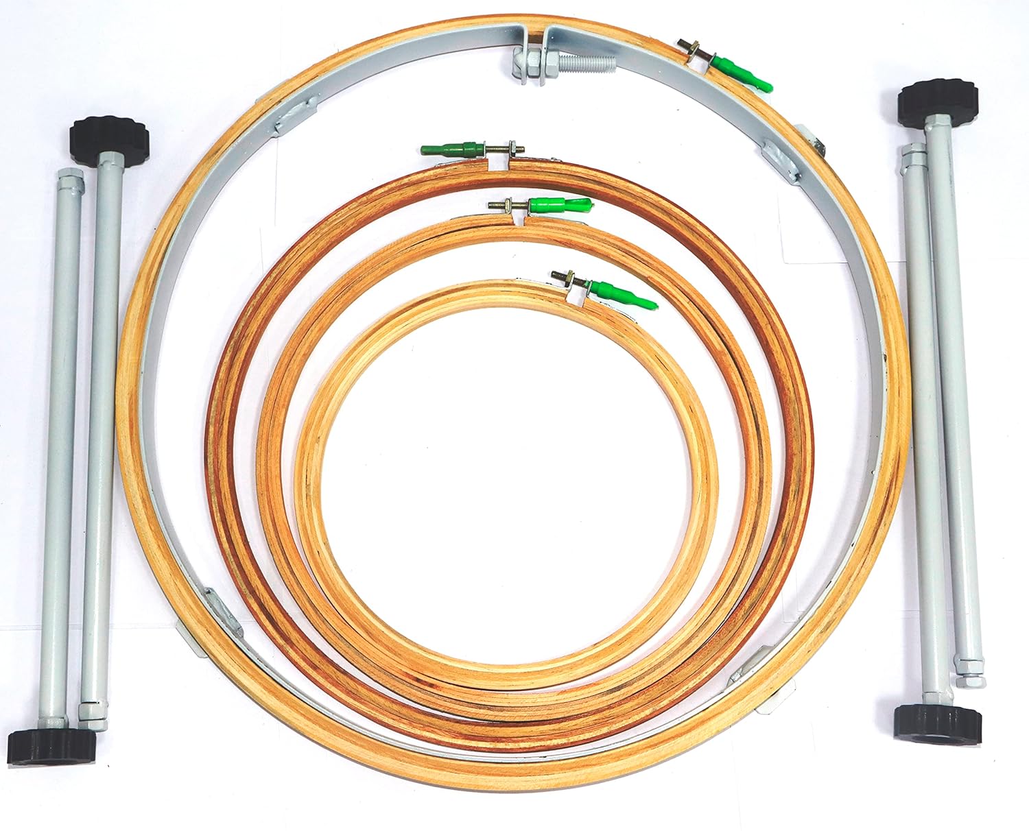 VRADAH 18Inch Aari/Maggam/Tambour Work Stand (White Color) with 18Inch ...