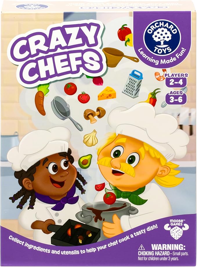 Amazon.com: ORCHARD TOYS Crazy Chefs Game - New Art, Help The Crazy ...