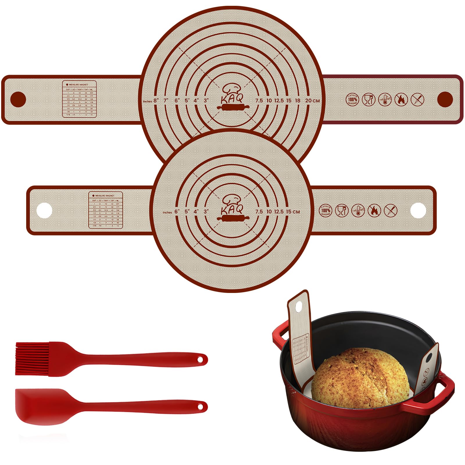 Snapklik.com : Bread Sling Silicone Baking Mat: Reusable