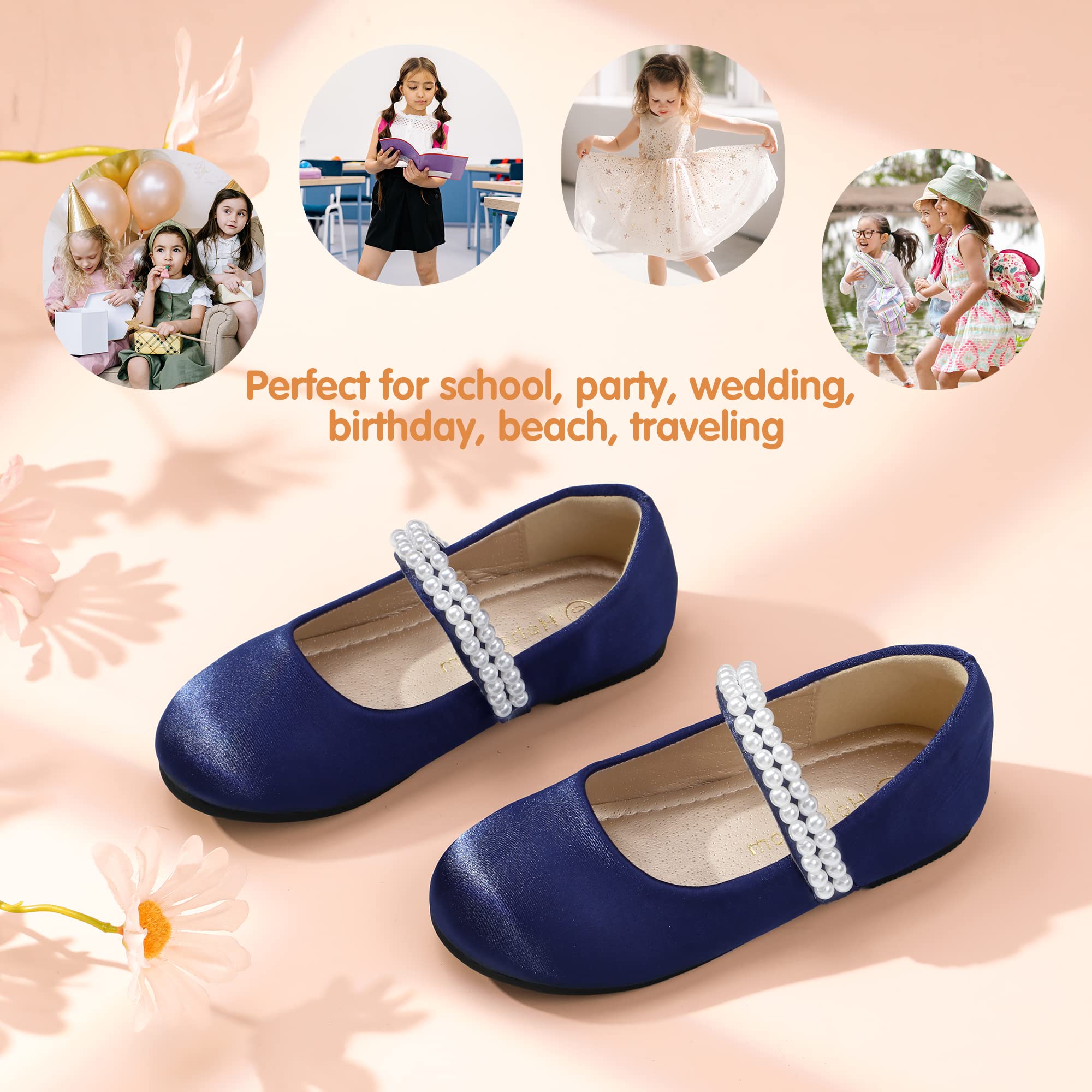 Snapklik.com : Hehainom Toddler/Little Girls EMI Mary Jane Dress Shoes ...