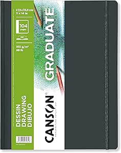 Amazon.com: Canson Graduate Drawing Paper, Hard Cover Art Journal ...