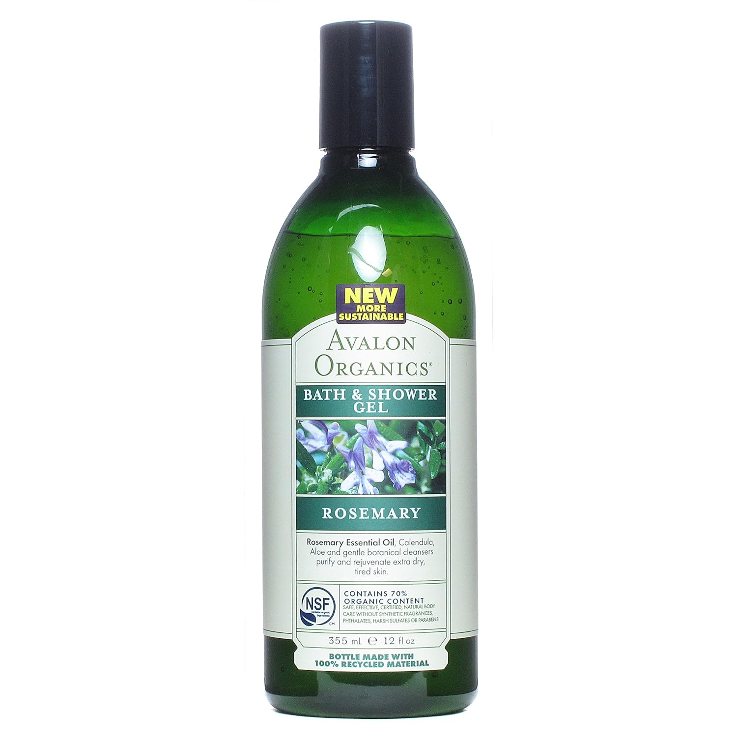Amazon.com : Avalon Rosemary Bath & Shower Gel 350ml x 1 by Avalon ...