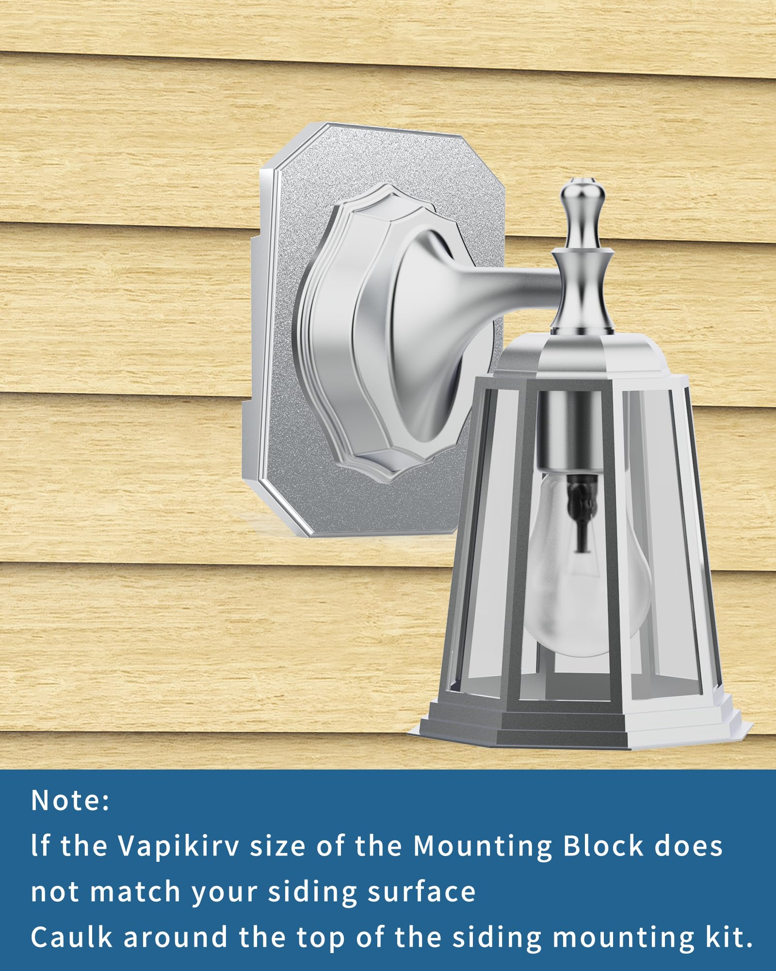 Outdoor Light Mounting Block