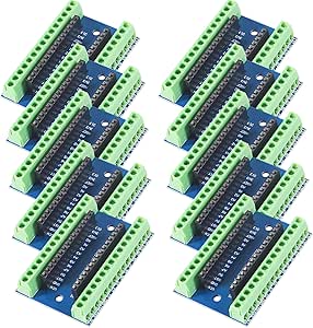 10 x Nano Terminal Adapter Board avec bornes à vis, Module Board Nano ...