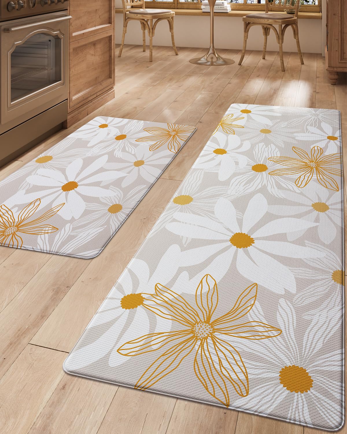 Amazon.com: DEXI Floral Kitchen Mat Sets of 2, Cushioned Anti Fatigue ...