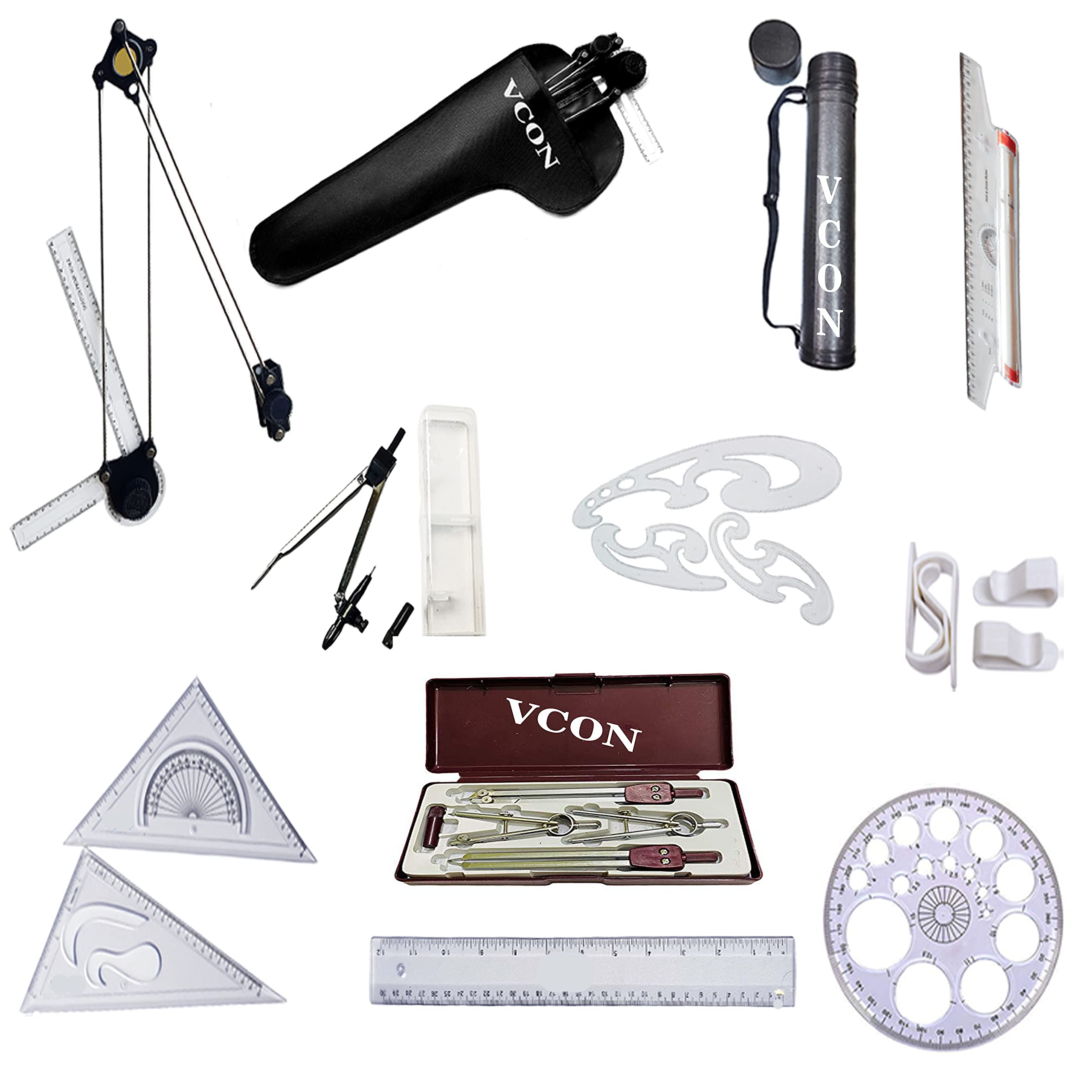 Buy VCon Engineering Mega Combo (Black Mini Drafter,Sheet Container ...