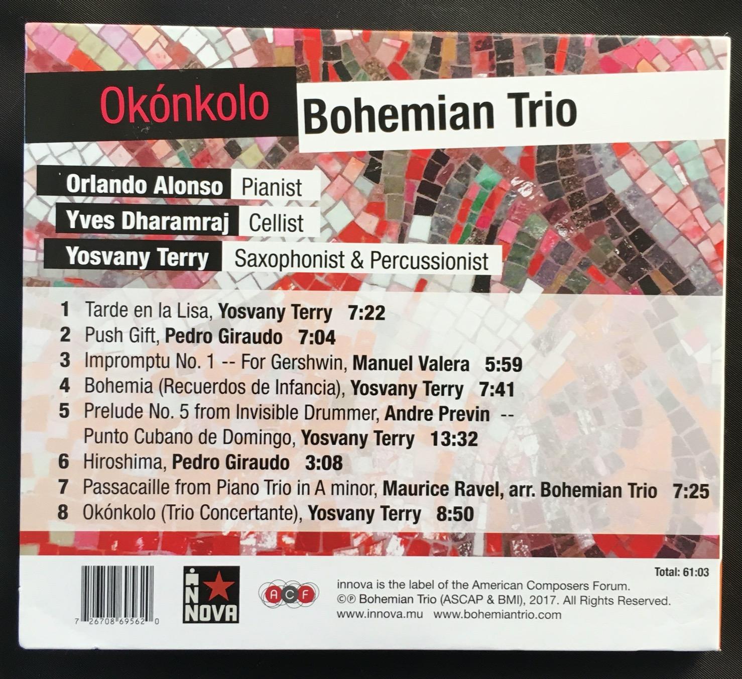 Giraudo / Previn / Ravel / Bohemian Trio - Okonkolo - Amazon.com Music