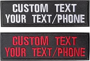 Amazon.com: Cutomized Name Patches 2PCS，Personalized Tags with Border,Military Tactical ...
