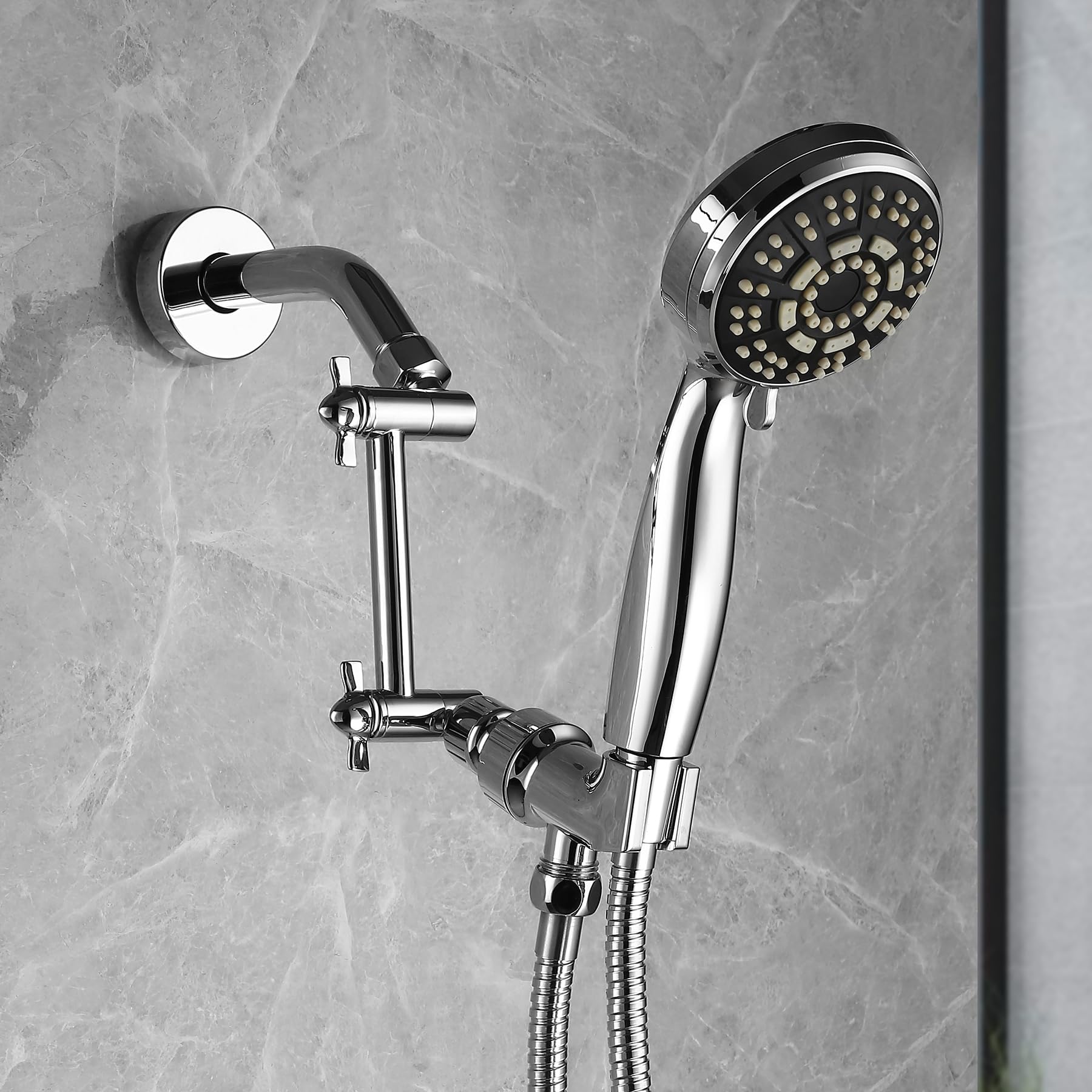 Snapklik.com : Shower Head Extension Arm, Anti-Leak Solid Brass ...