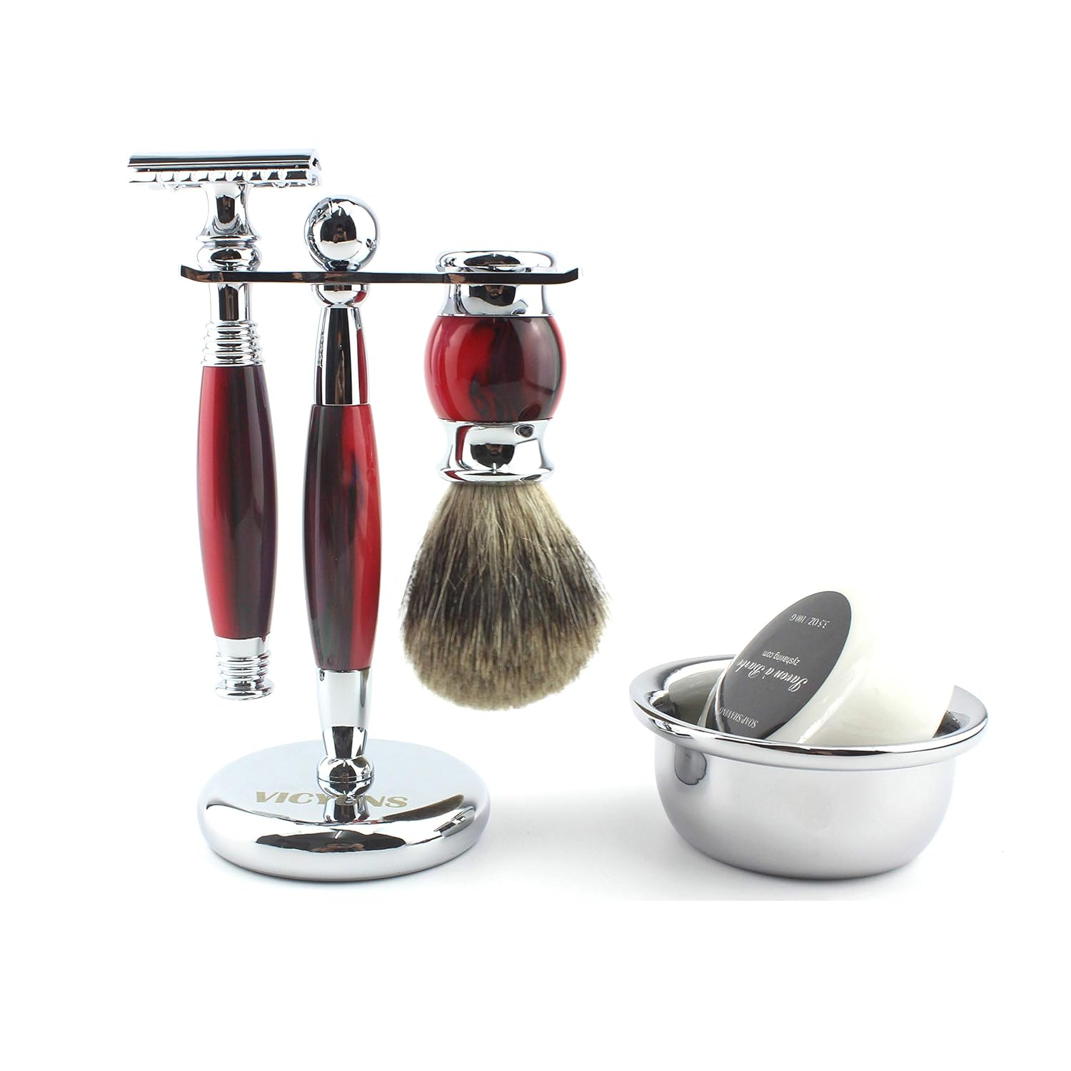 Amazon.com: VICYUNS Luxury Grooming Shaving Set for Men Including ...