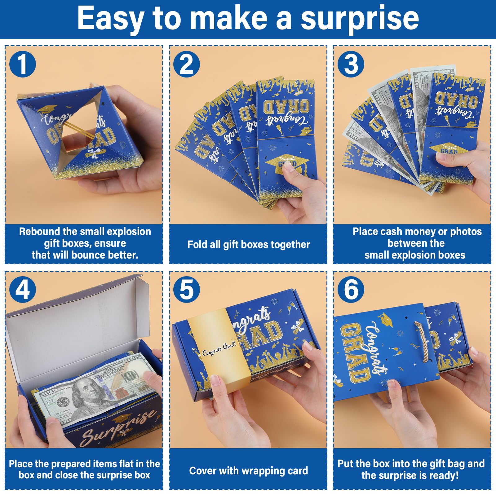 Snapklik.com : Graduation Money Box Surprise Gift Box Explosion 2024 ...