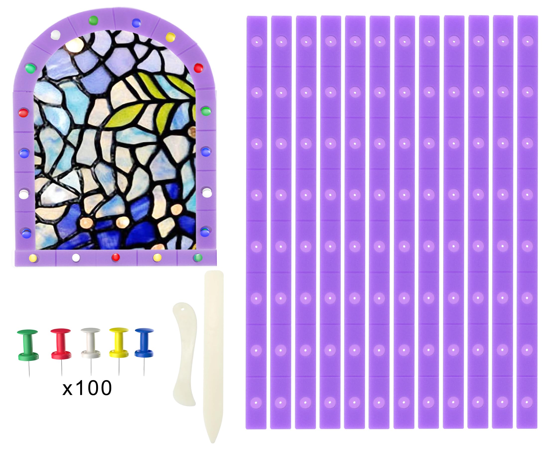 Dafenchi Stained Glass Layout Frame Silicone Layout Block System For ...