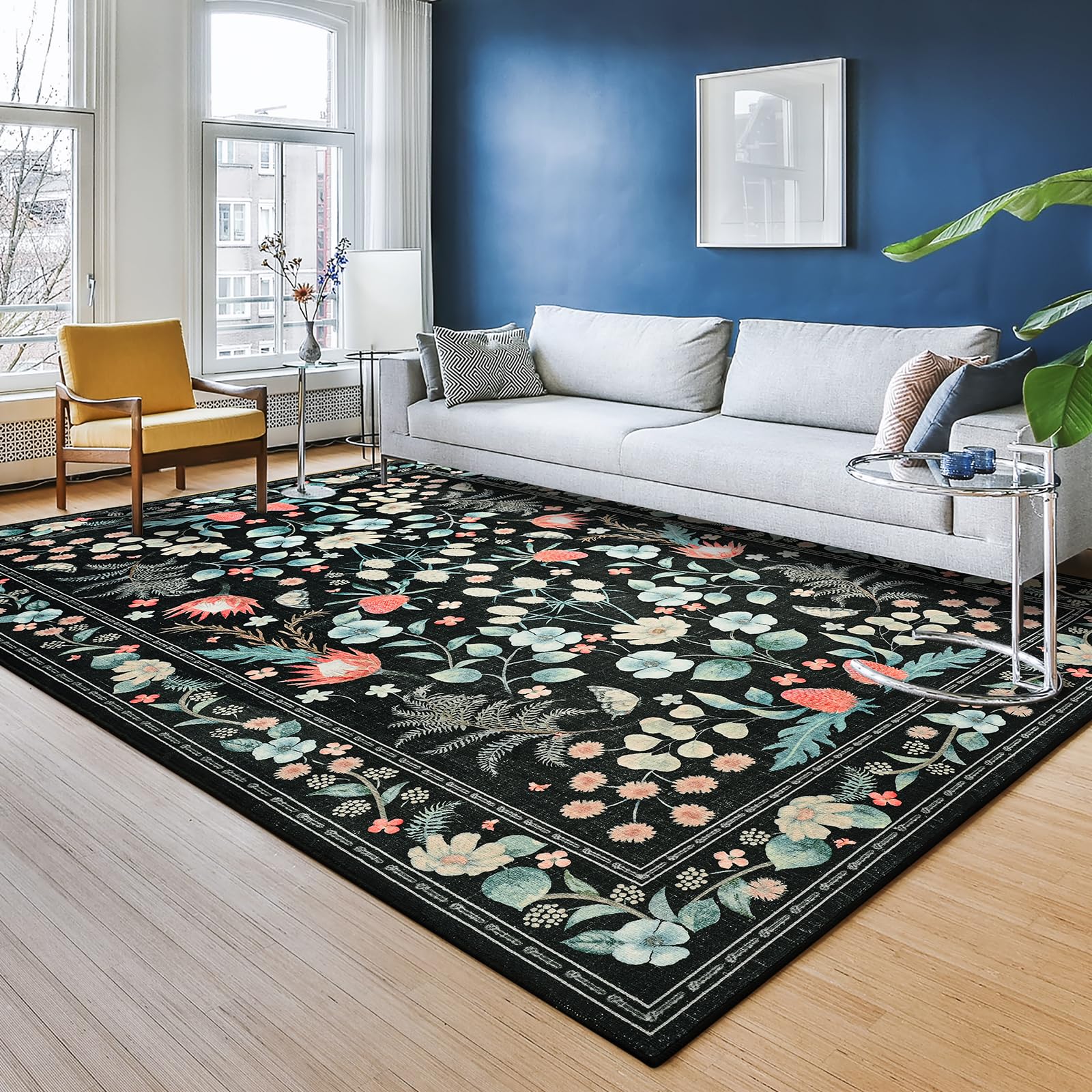 Amazon.com: Przemy 4x6 Rugs for Living Room Bedroom, Washable Boho Area ...