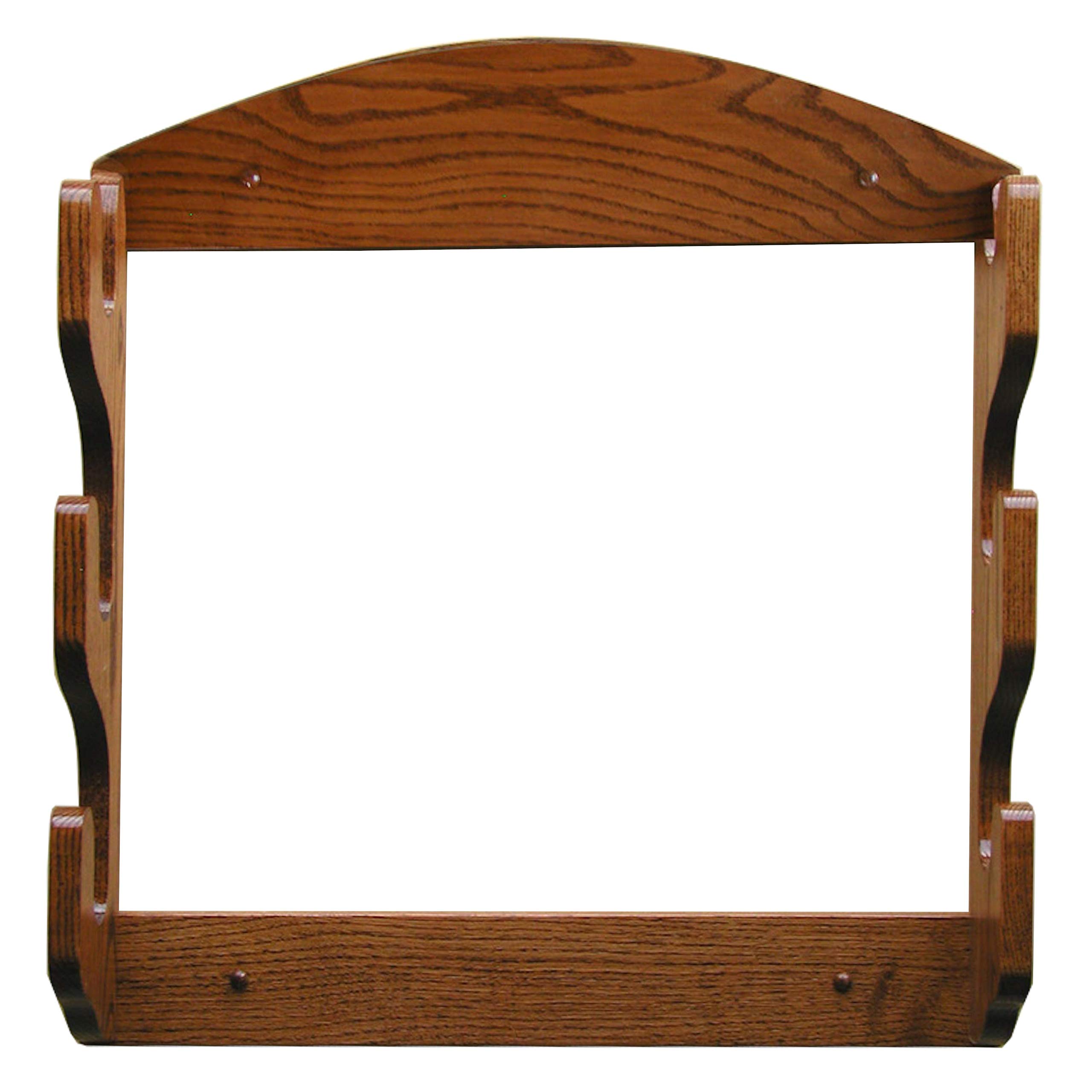 Amazon.com: Weaver Wood Designs 3-Gun Solid Oak Wall Display Gun Rack ...