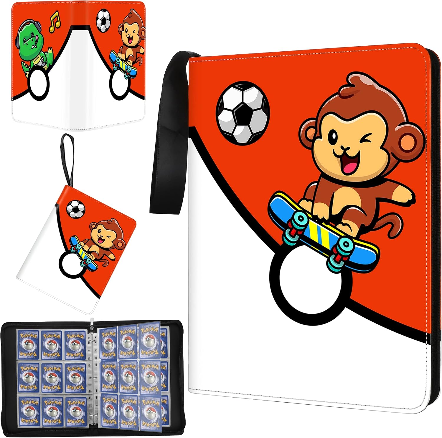 Amazon.com: Protective Card-Carrying Binder for Pokémon Collector Cards ...