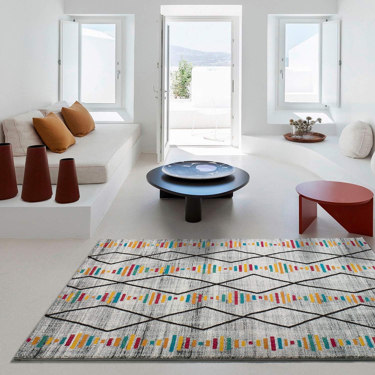 Universal Rug, 100% Polypropylene Heat-Set Frise, 140 x 200 cm : Amazon ...