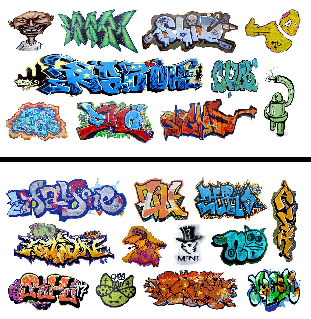 Amazon.com: HO Scale 1:87 Graffiti Waterslide Decals 2-Pack Set #12 ...